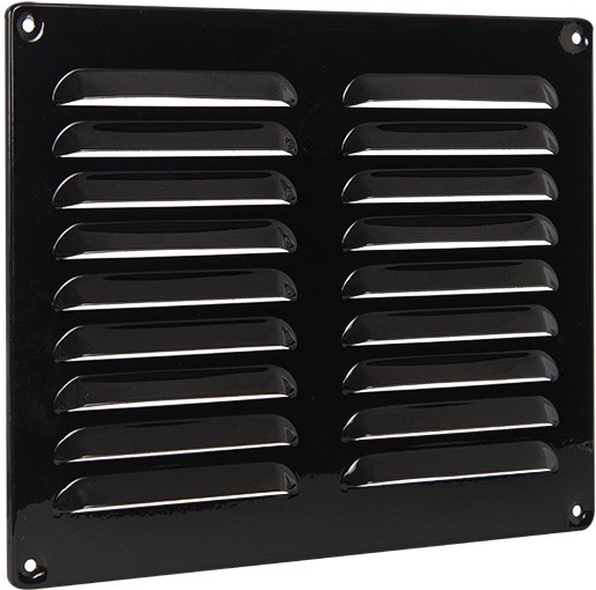 Nedco aluminium schoepenrooster zwart - 250x200mm | bol.com
