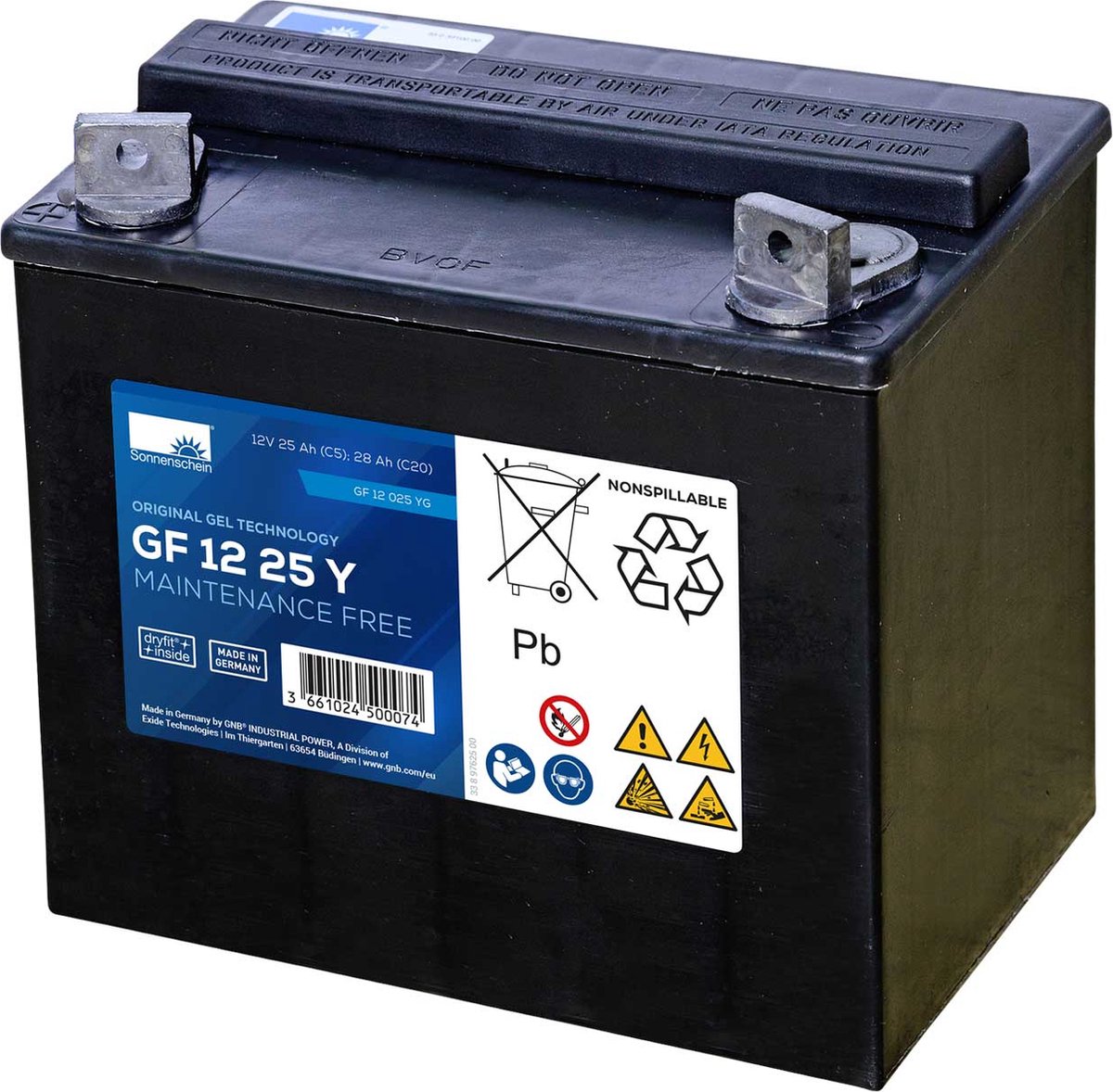 Diverse Exide GF 12 025 Y G Sonnenschein GF-Y 12V 25Ah Gel 4250889618964 | bol.com
