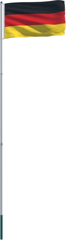 Decoways - Vlag met vlaggenmast Duitsland 6 m aluminium | bol.com