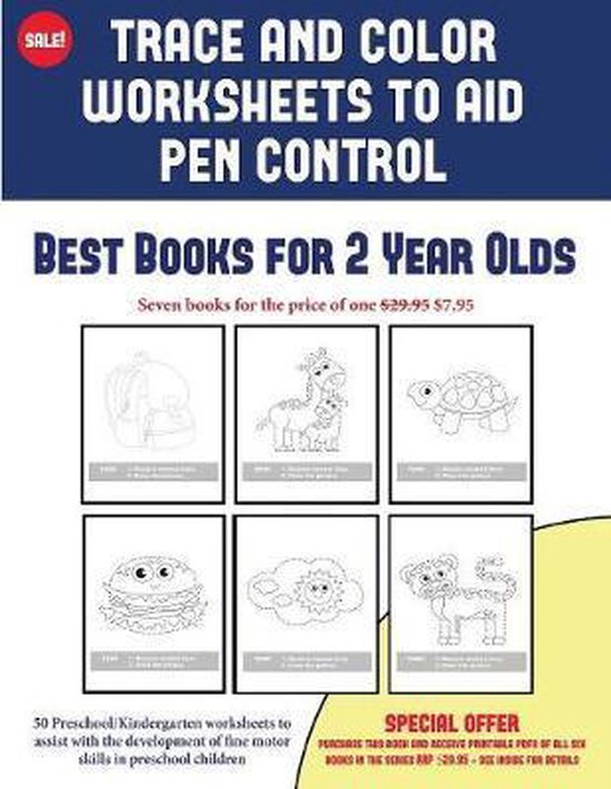 2 Best Books For 2 Year Olds Trace And Color Worksheets To Develop 