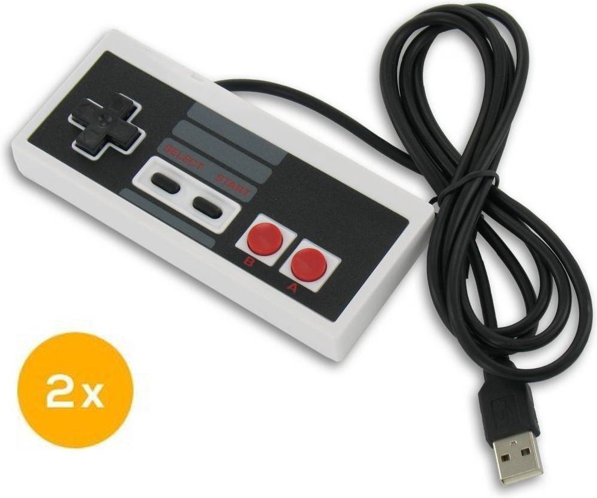 Manette de Gaming USB 2X NES Look - Nintendo Entertainment System (Mini ...