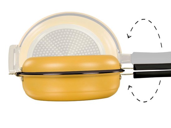 Doubletta Plus|incl. accessoires | 1 pan voor koken, bakken, braden en ...