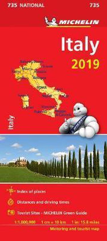 Italy 2019 - Michelin National Map 735 | bol.com