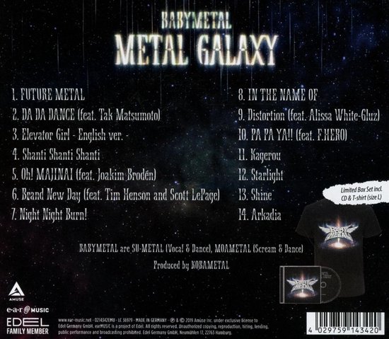 Metal Galaxy (Limited Edition Boxset), Babymetal | CD (album) | Muziek ...