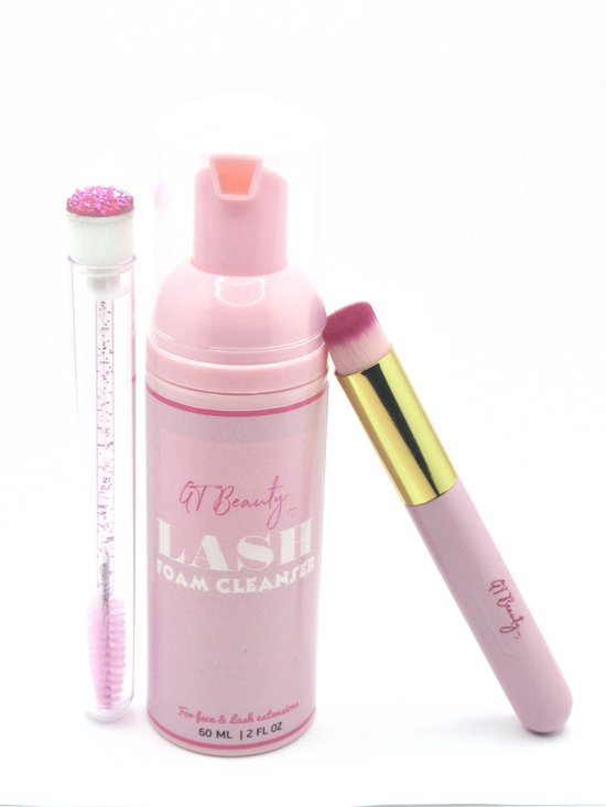 Lash Shampoo Kit + incl wimper borstel + cleaning brush | GT Beauty ...