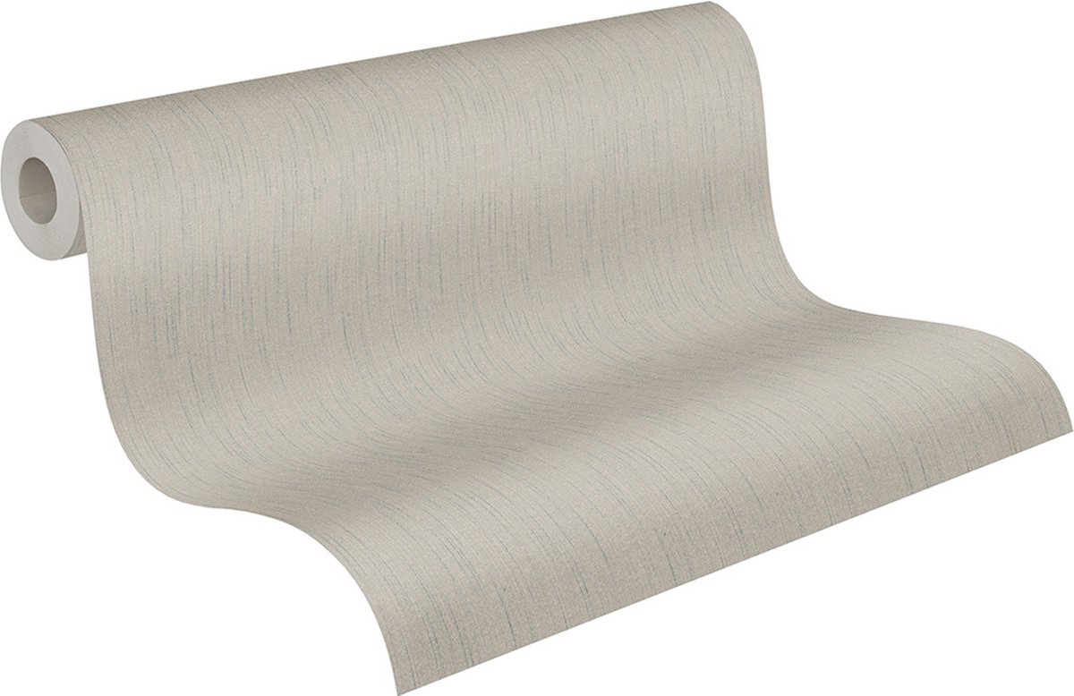 Uni kleuren behang Profhome 968517-GU textiel behang gestructureerd in ...