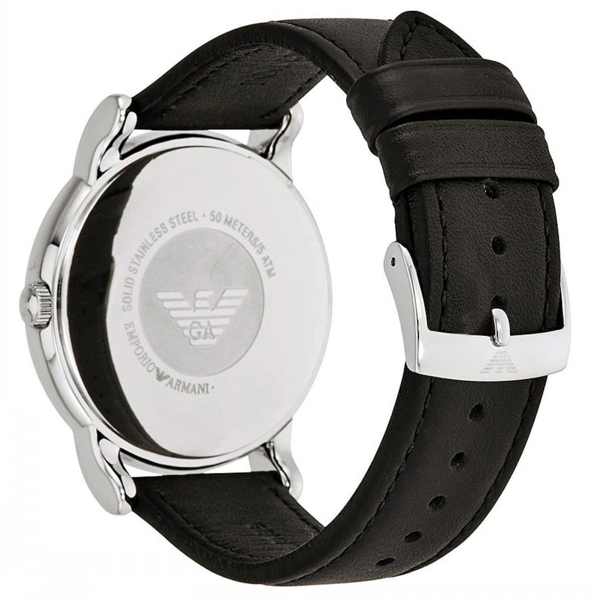 Emporio Armani AR1692 Herenhorloge 41 mm - Zwart | bol.com