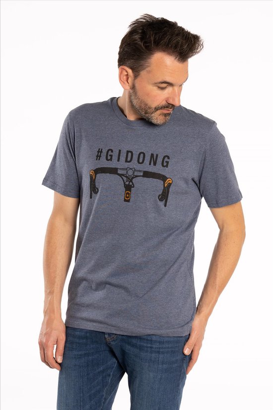 Brooklyn Intwiel Blauwe T-shirt Gidon Fiets | Fietsstuur | Wielrennen ...