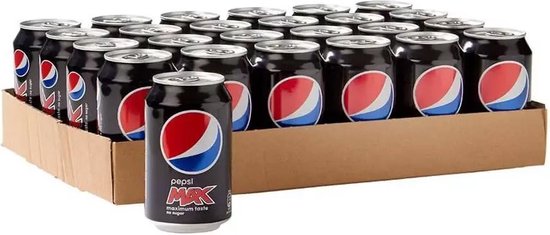 Frisdrank Pepsi Cola Max blikje 0.33l - 24 stuks | bol