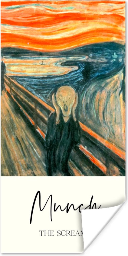 Poster De schreeuw - Edvard Munch - Oude meesters - 75x150 cm | bol