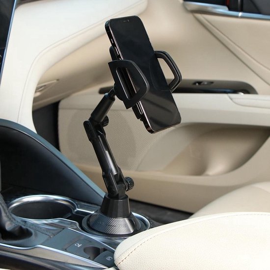 LuxeBass Telefoonhouder Auto Bekerhouder met Lange Zwanenhals | 360 ...
