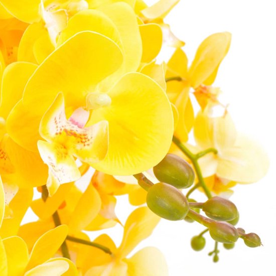 vidaXL-Kunstplant-met-pot-orchidee-60-cm-geel | bol
