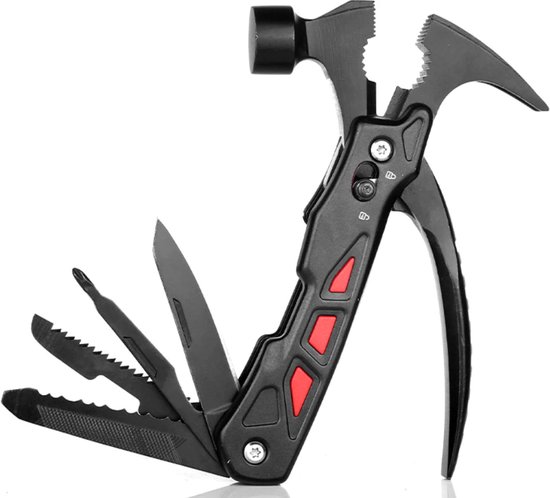 Multi-tool zakmes - gereedschap - hamer - zaag - kniptang - campingtool - survivaltool | bol.com