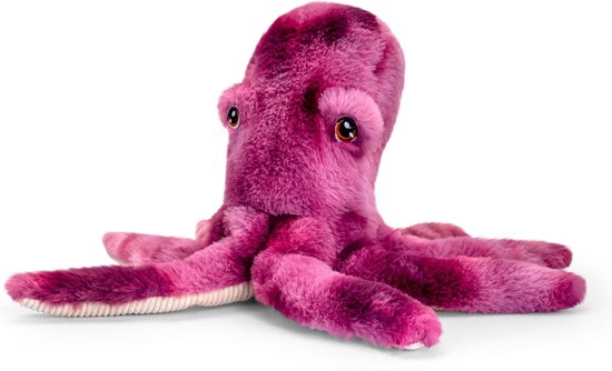 Pluche knuffel dieren paarse inktvis/octopus 25 cm - Knuffelbeesten ...
