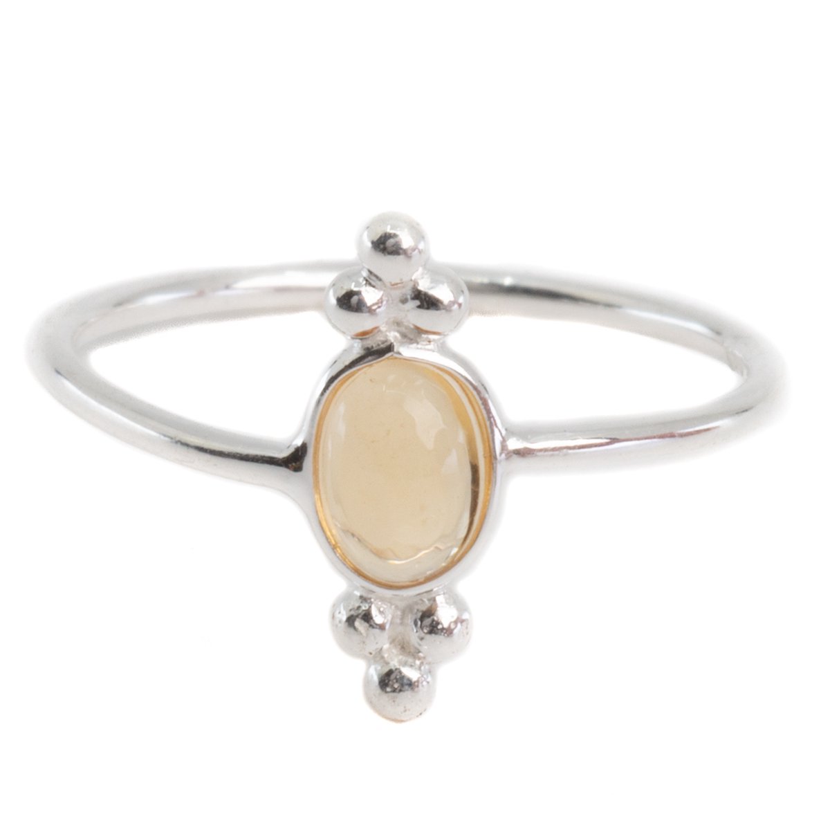 Edelsteen Ring Citrien – 925 Zilver – Fancy (Maat 17) | bol.com