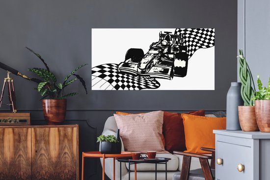 Muurstickers - Sticker Folie - Een racewagen uit de Formule 1 met een ...