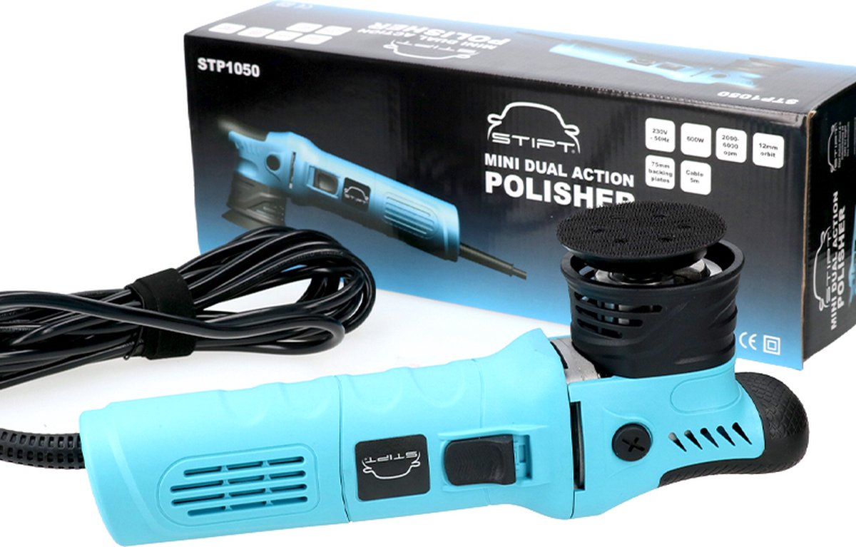 Stipt Mini Dual Action - excentrische machine - auto poetsmachine | bol.com