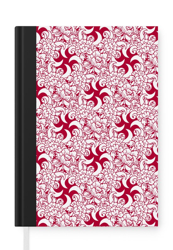 Carnet - Carnet d'écriture - Fleurs - Rouge - Motif - Carnet - Format ...