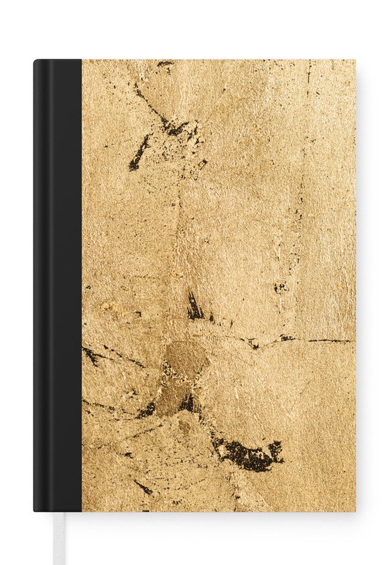 Carnet - Cahier d'écriture - Mur - Or - Jaune - Carnet - Format A5 ...