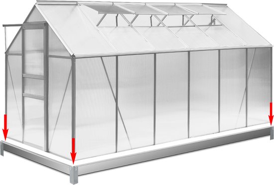 Deuba Tuinkas Fundering Verzinkt - 380x190cm - incl Montagemateriaal | bol