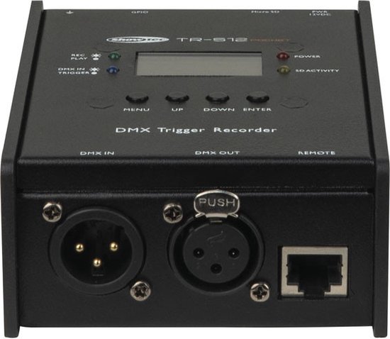DMX TR 512 DMX Recorder met Trigger / sensor | bol