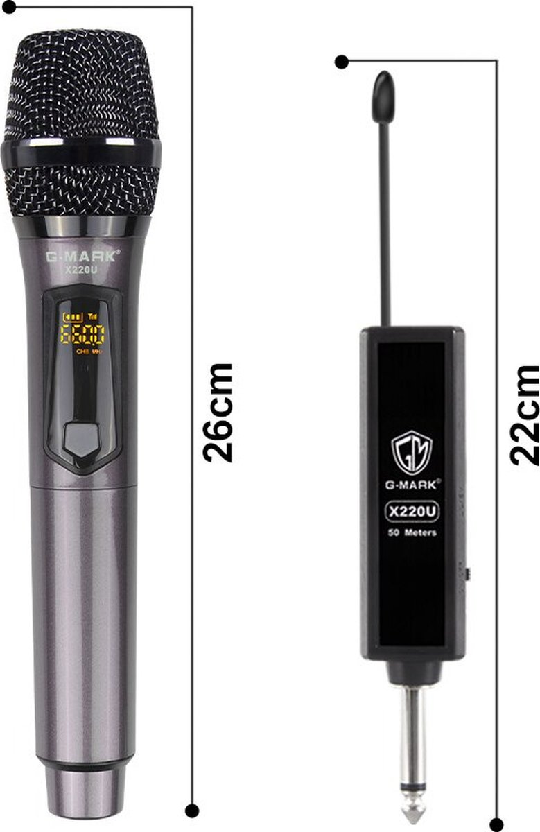 Microfoon karaoke | 2 x Microfoon draadloos | Microfoon | Microfoon ...