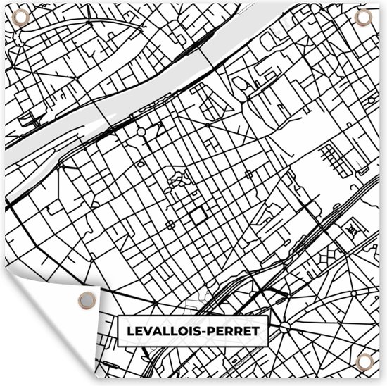 Tuinposters Levallois-Perret - Stadskaart - Plattegrond - Kaart ...