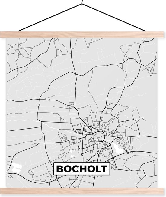 Posterhanger incl. Poster - Schoolplaat - Bocholt - Kaart - Stadskaart ...