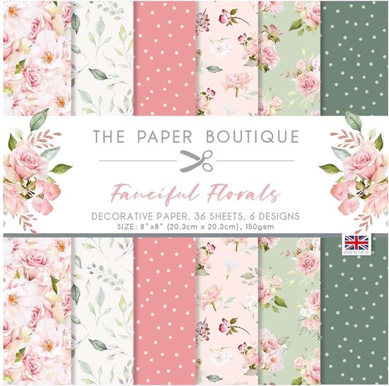 Fanciful Florals 8x8 Inch Decorative Papers (PB1871) | bol.com