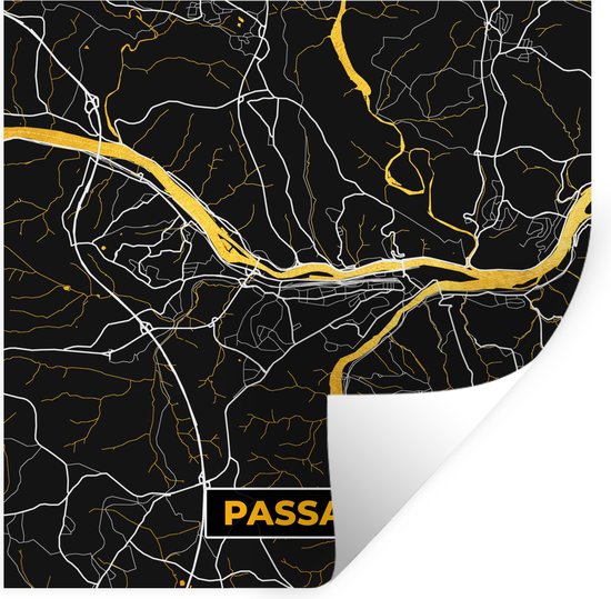 Muurstickers - Sticker Folie - Kaart – Plattegrond – Stadskaart ...