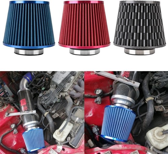 Open Luchtfilter Blauw - Sport Filter met Cold air intake [sportfilter ...