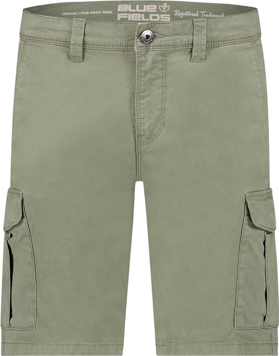 BlueFields Broek Denim Short Met Klepzakken 67132049 3700 Mannen Maat ...