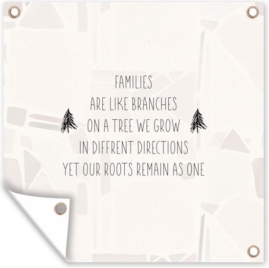 Tuin poster Quotes - Familie - Spreuken - Families are like branches on ...