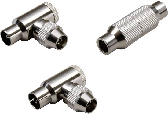 Coax-set Coax-stekker, Coax-bus Schroeven Kabeldiameter: 7.20 mm | bol.com