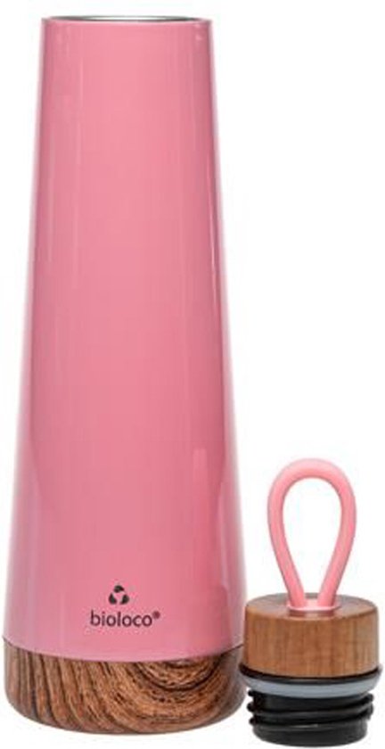 Bioloco Loop thermosfles roze | bol