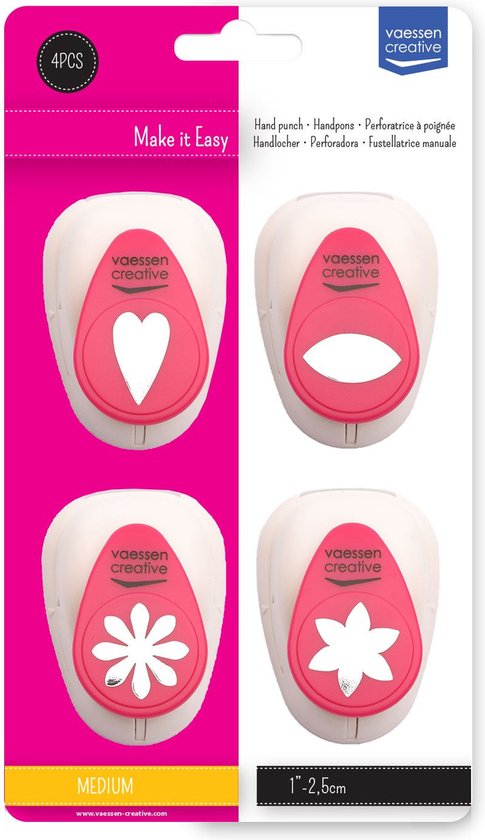 Vaessen Creative Pons - Set - Medium - 4 stuks | bol.com