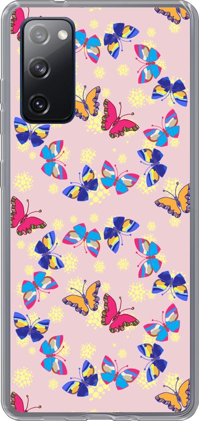 Telefoonhoesje Geschikt voor Samsung Galaxy S20 FE hoesje - Meisje - Vlinder -... | bol