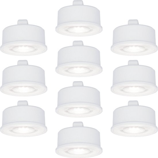 10x Dimbare Led Module Vervangt Gu10 Lage Inbouwdiepte 6000k