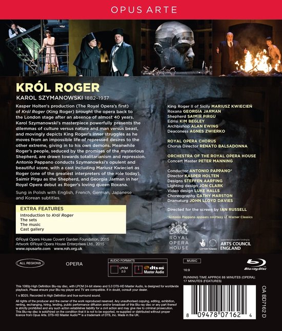 Royal Opera House - Krol Roger (Blu-ray), Royal Opera House | Muziek ...