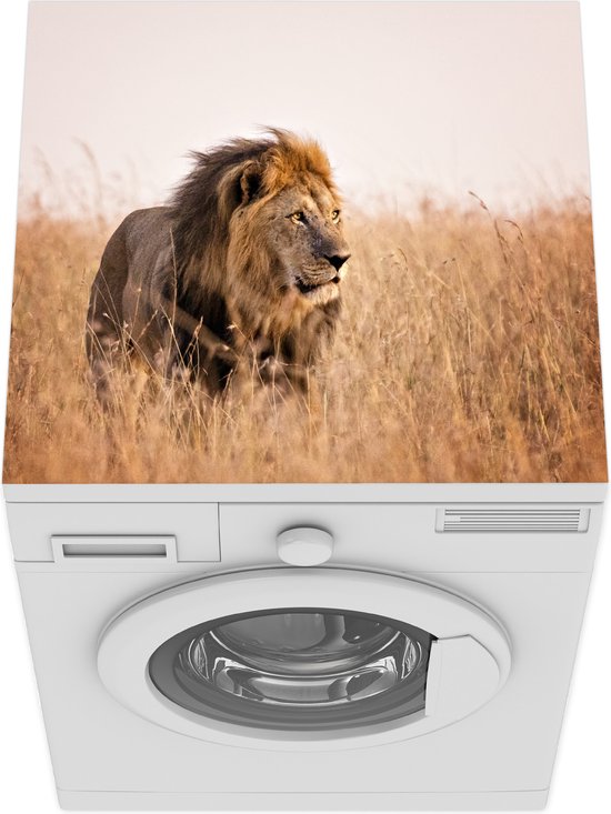 Protège machine à laver - Tapis de machine à laver - Lion - herbe ...