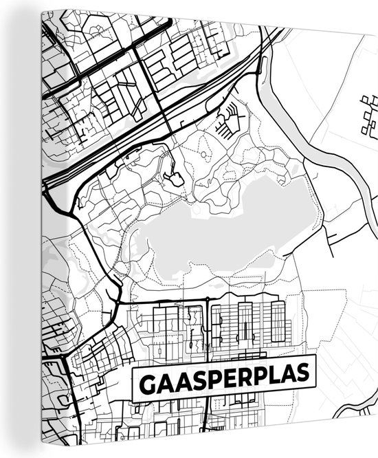 Carte de peinture sur toile - Gaasperplas - Plan d'étage - Plan de la ...
