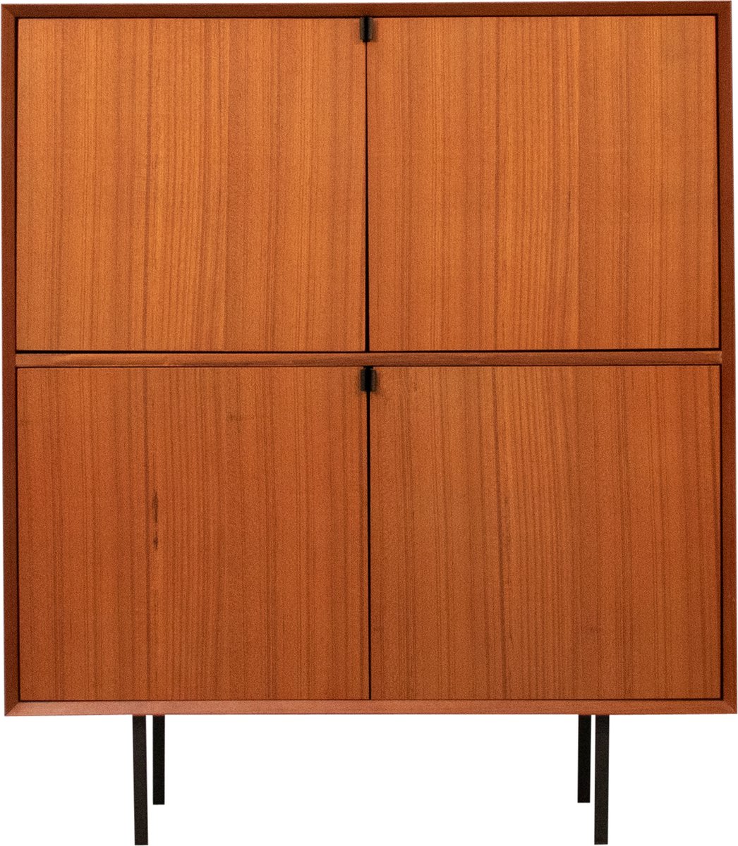 Furnified - Hoog Dressoir - Bob - Retro - 100 cm | bol.com