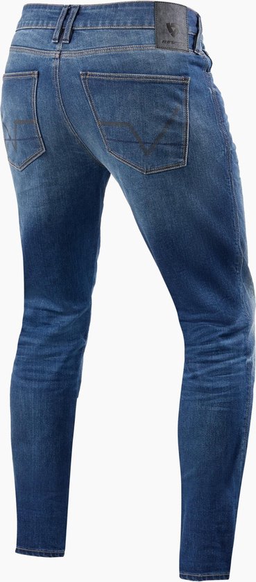 REV'IT! Jeans Carlin SK Mid Blue Used - Maat 33/34 | bol.com