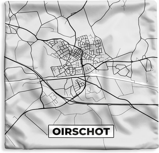 Kussenhoes 60x60 cm - Plattegrond - Kaart - Stadskaart - Oirschot ...