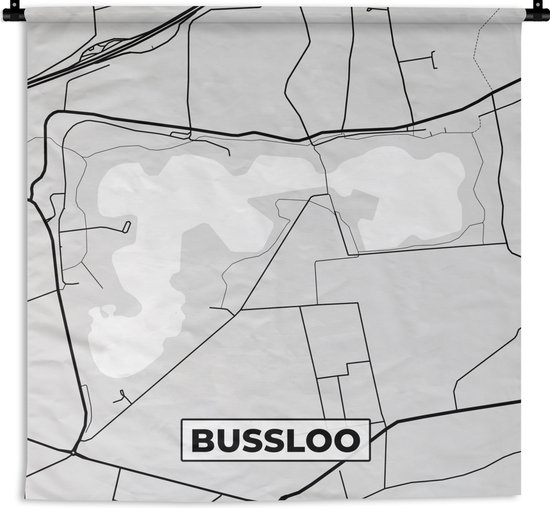 Wandkleed - Wanddoek - Kaart - Bussloo - Stadskaart - Plattegrond ...