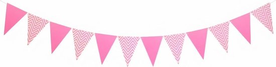 Vlaggetjes (Roze) | bol