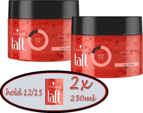 Taft- V12 Styling gel- Hold 12/15 - 2x 250ml | bol