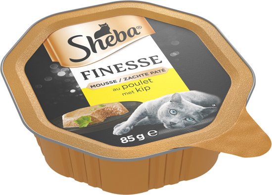 Sheba Finesse - Mousse Kip - Kattenvoer - 22 x 85 g | bol.com