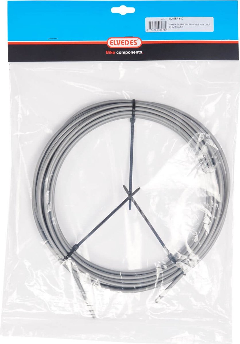 Rem buitenkabel Elvedes met voering 10 meter / Ø5,0mm - zilver (10 ...