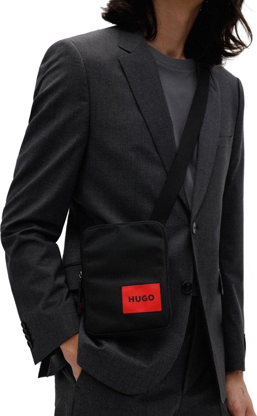 Hugo Boss HUGO Heren Crossbody tas Kunstleer;Textiel - zwart | bol.com